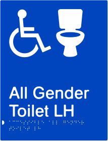 All Gender Accessible Toilet Left Hand Transfer (PB-AAGTLH) – Pictobraille